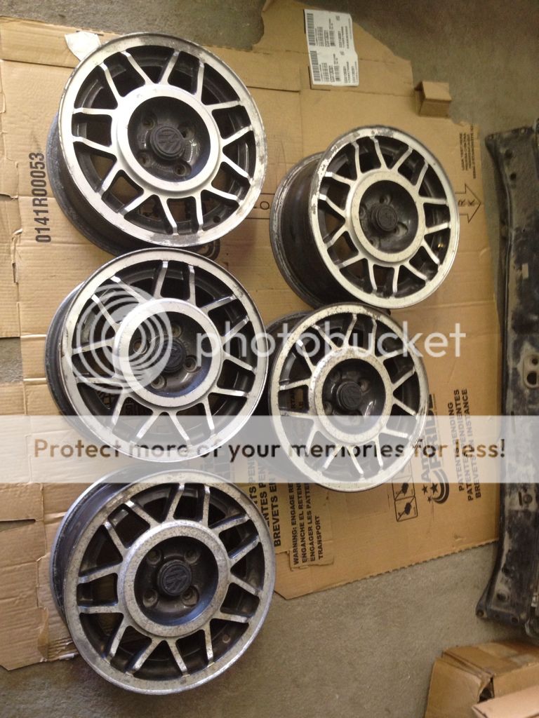 mk1 rabbit GTi snowflakes rims - and 14" Tear drops with caps | VW ...